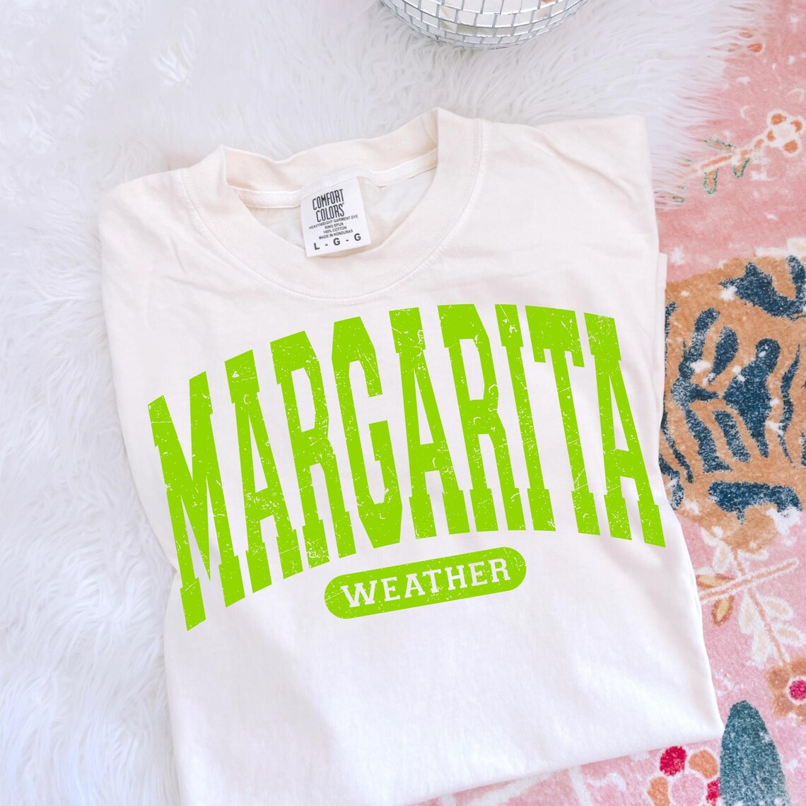 Margarita Weather Lime Green Screen Print Transfer, Trendy Summer ...