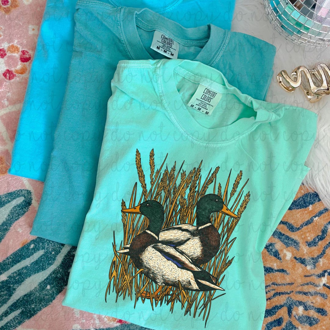 Mallard Ducks DTF Transfer, Trendy Hunting, DTF, Mallard, Deer, Buck ...