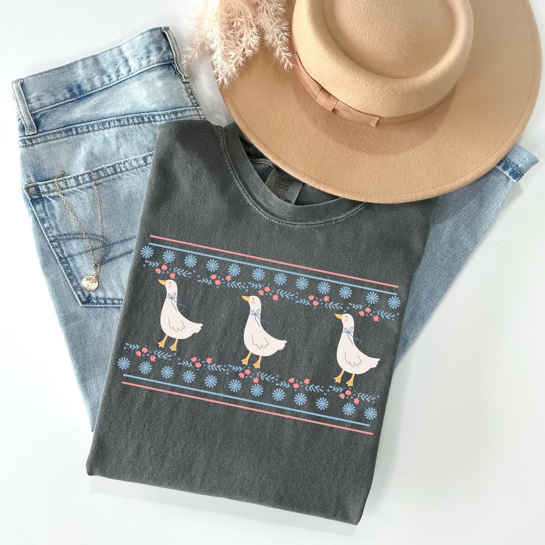 Trendy Geese DTF Transfer, Trendy Animal, Preppy, Old School, Nostalgic ...