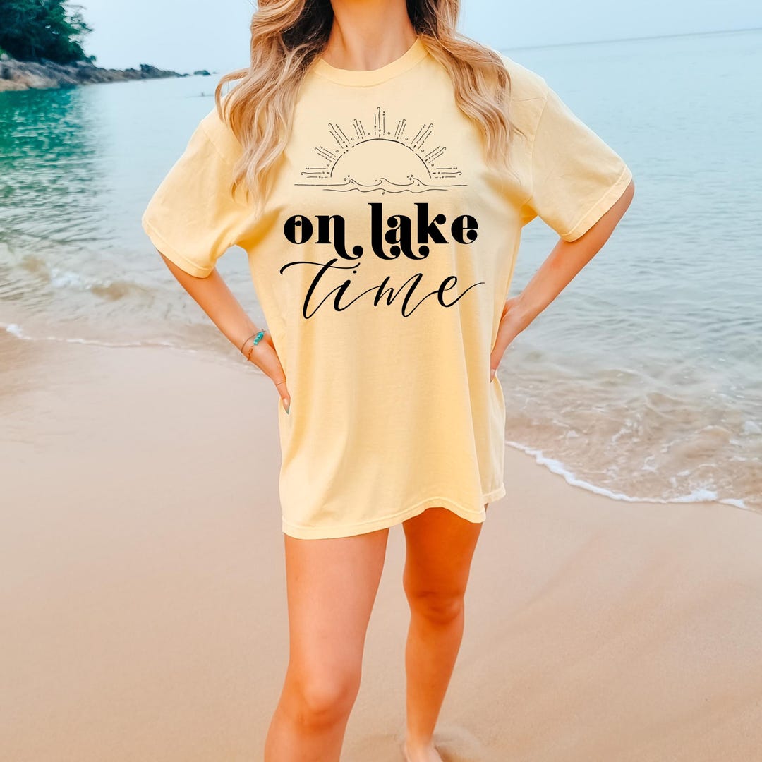 On Lake Time DTF Transfer, Trendy Summer, Trendy Lake, Ready to Press ...