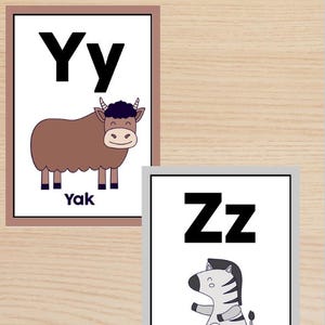 Printable Alphabet Flash Cards, Classroom Decor, Toddlers Preschool ...