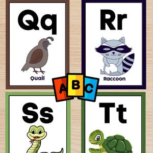 Printable Alphabet Flash Cards, Classroom Decor, Toddlers Preschool ...