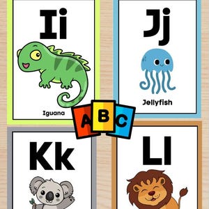 Printable Alphabet Flash Cards, Classroom Decor, Toddlers Preschool ...
