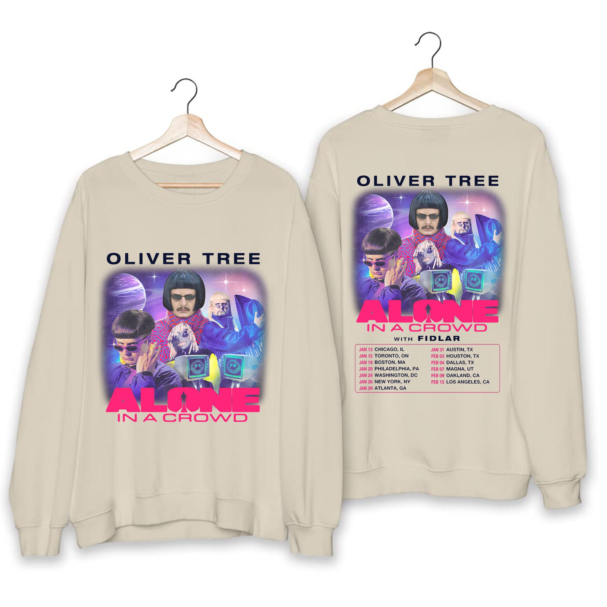 Oliver Tree Alone In a Crowd 2024 Tour Shirt, Oliver Tree Shirt, Oliver ...