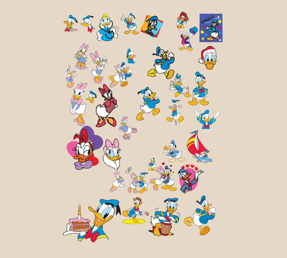 Donald Duck SVG, Donald Duck Bundle Svg, Donald Duck Digital Designs ...