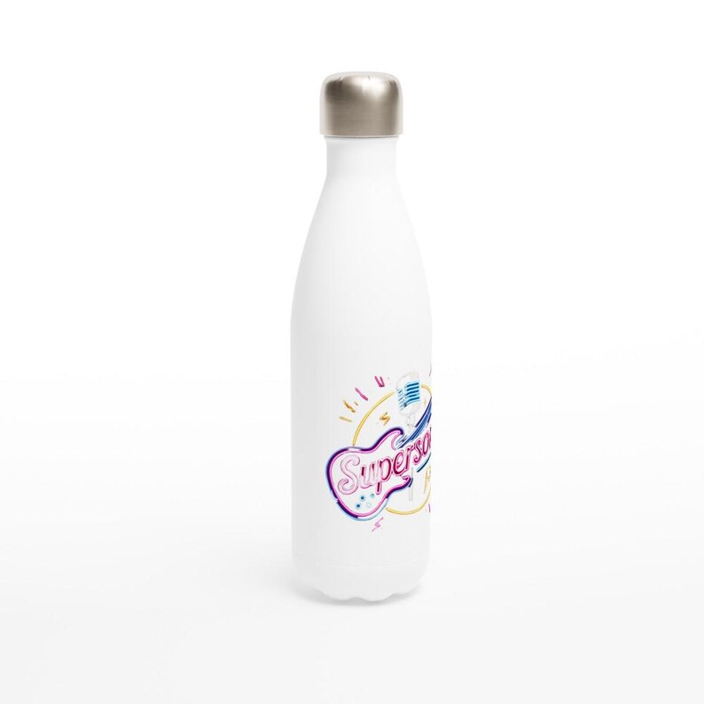 Neon Supersonic Water Bottle Bright Neon Oasis Stainless Steel Bottle ...