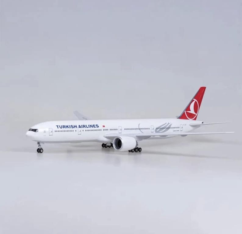 Turkish Airlines Boeing B777 Airplane Model 47cm Scale 1:160 Aircraft ...