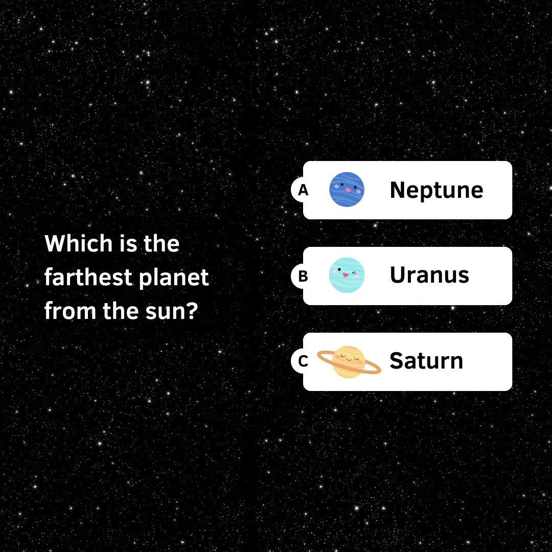 Interactive Planets Trivia Quiz Powerpoint 28 Fun and Educational Space ...