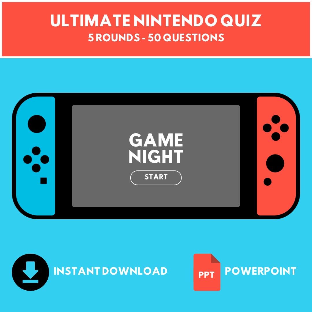 Nintendo Quiz Pub Quiz Pub Trivia Night Trivia Questions Trivia ...