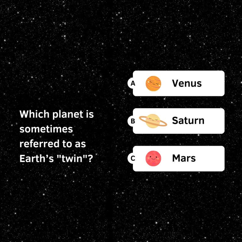 Interactive Planets Trivia Quiz Powerpoint 28 Fun and Educational Space ...