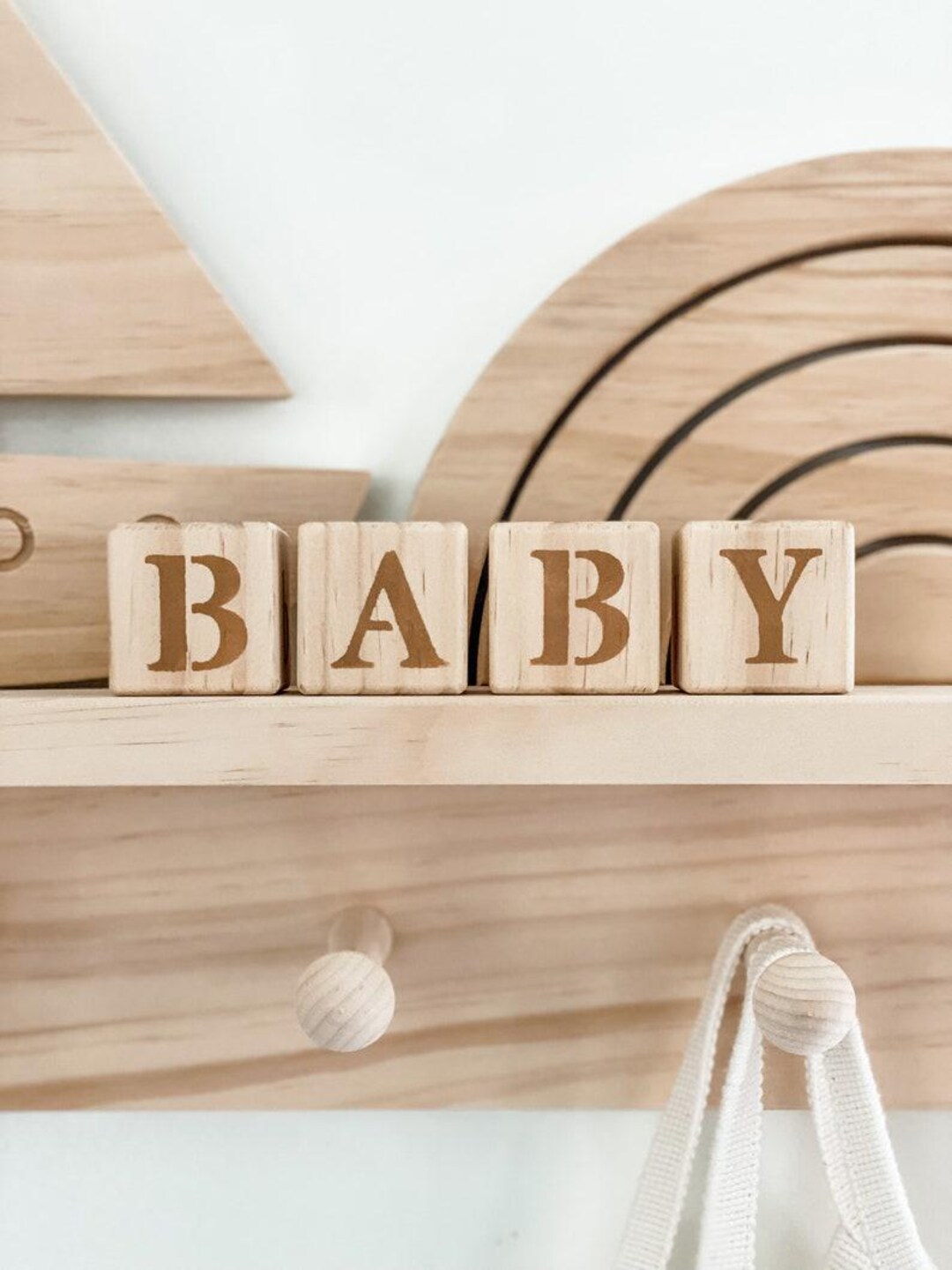 Personalized Wooden Name Blocks – Custom Baby Gift, Nursery Decor - Etsy