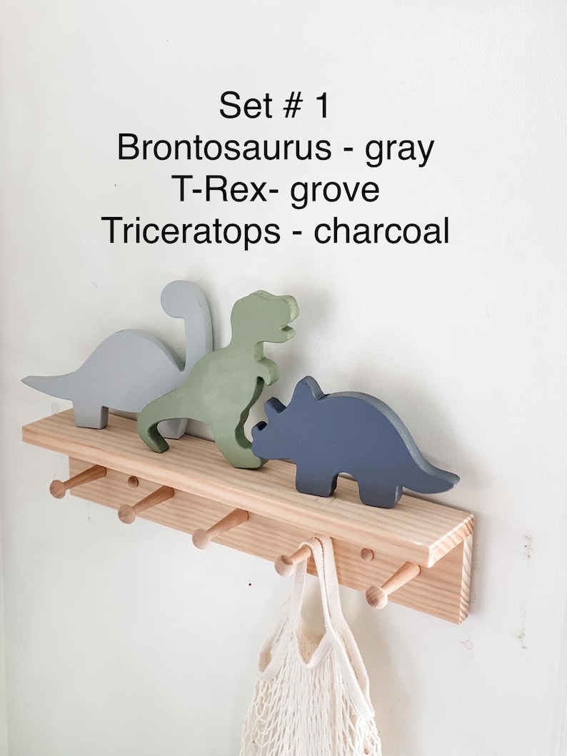 Wooden Dinosaurs-decor for Nursery-dino Baby Shower-shelf Decor. - Etsy