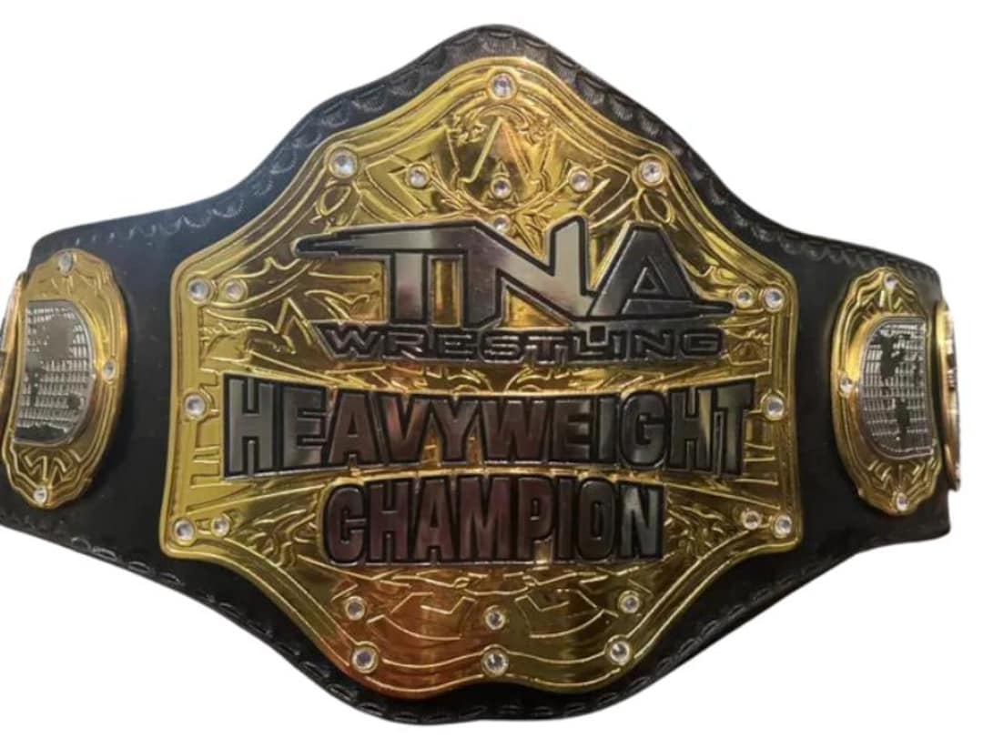 TNA Wrestling Heavyweight Champion Replica Title Belt, 4mm Dual Plate ...