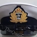 RN Royal Navy Officer Cap White Cotton Twill Top With RN Kings Crown ...