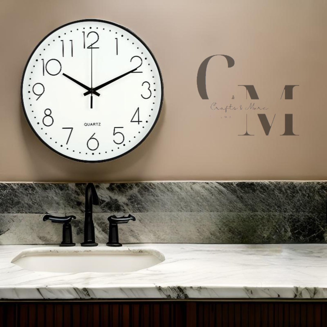 Modern Wall Clock Quiet Wall Clock Silent Wall Clock Non-ticking Modern ...