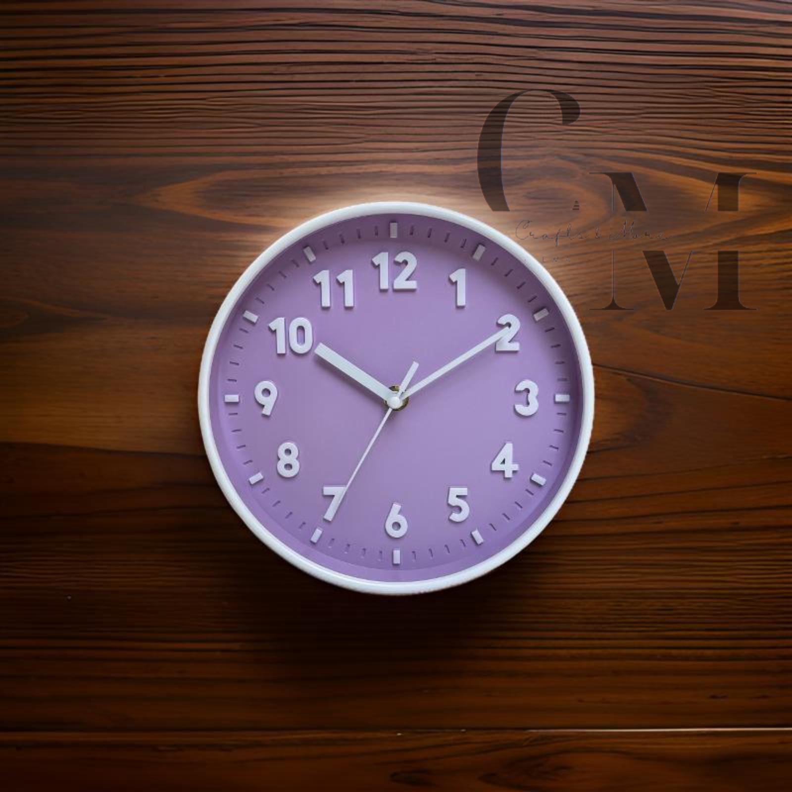 Modern Simple Wall Clock | Colored Wall Clock | Multi-color Options ...