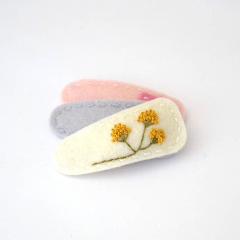 Felt Hair Clips - Etsy