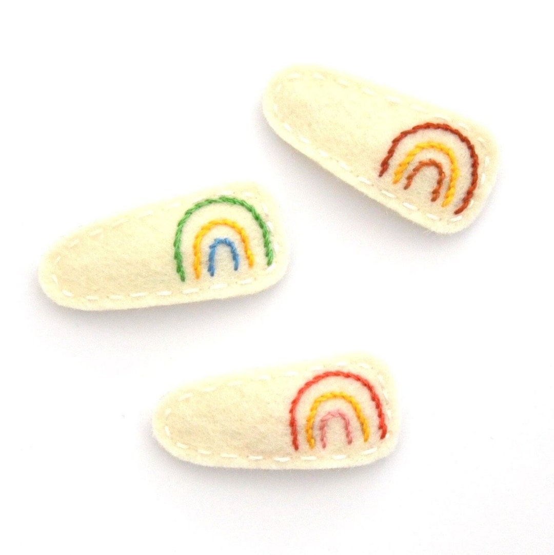 Choose Your Color Rainbow Embroidered Accessories Hand - Etsy