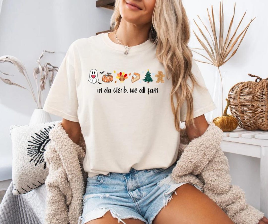 In Da Clerb, We All Fam: Shirts for Women, Festive Clothing, Family ...