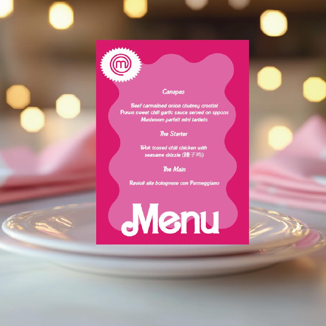 Editable Barbie Menu Template, Personalised Invite (kids Birthdays ...
