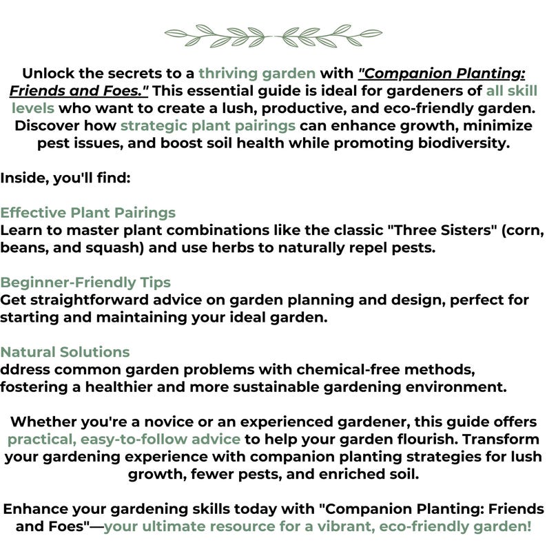 Companion Planting Guide | Friends and Foes | Sustainable Gardening ...