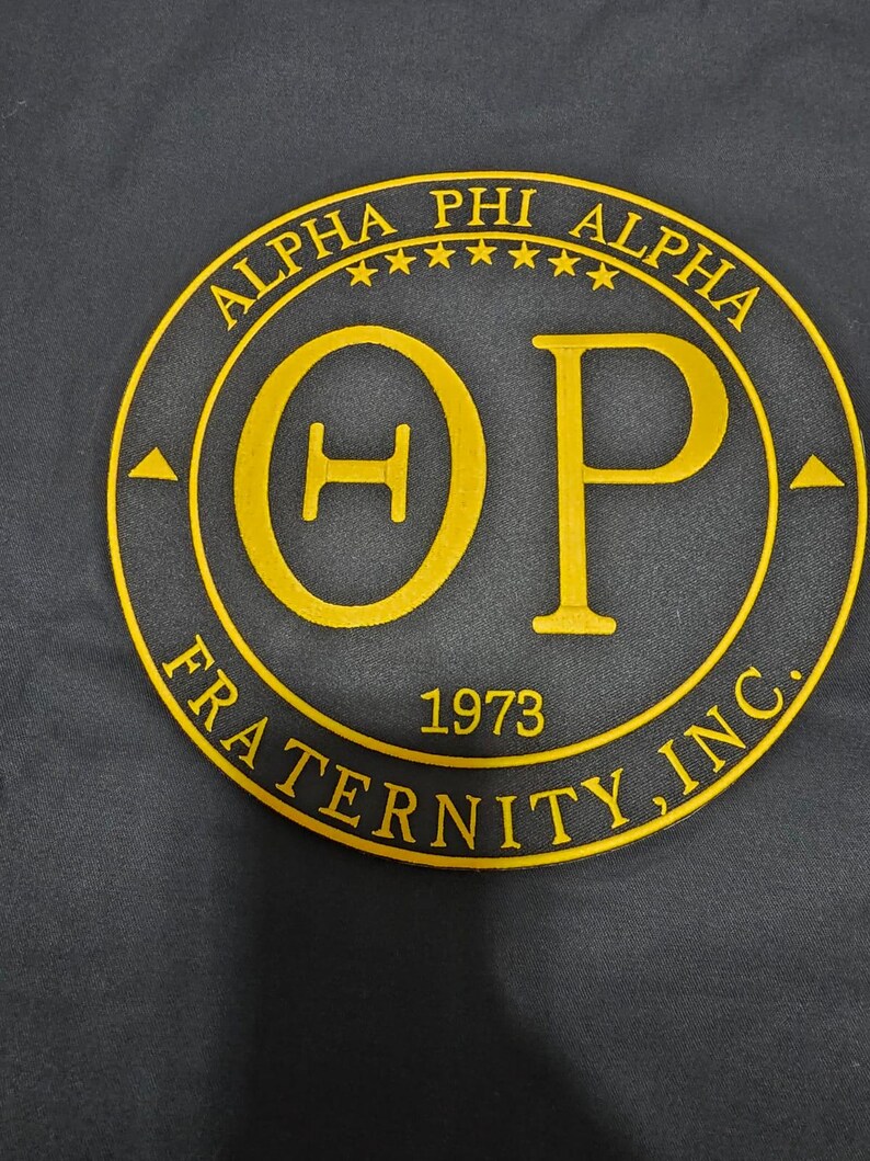 Embroidered Alpha Phi Alpha Fraternity Patch, Theta Rho Chapter 10" - Etsy