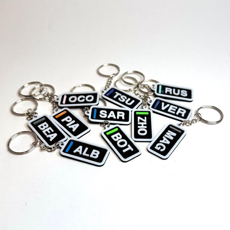 F1 Oliver Bearman Keychain Name Abbreviation F1 Driver Keychain - Etsy