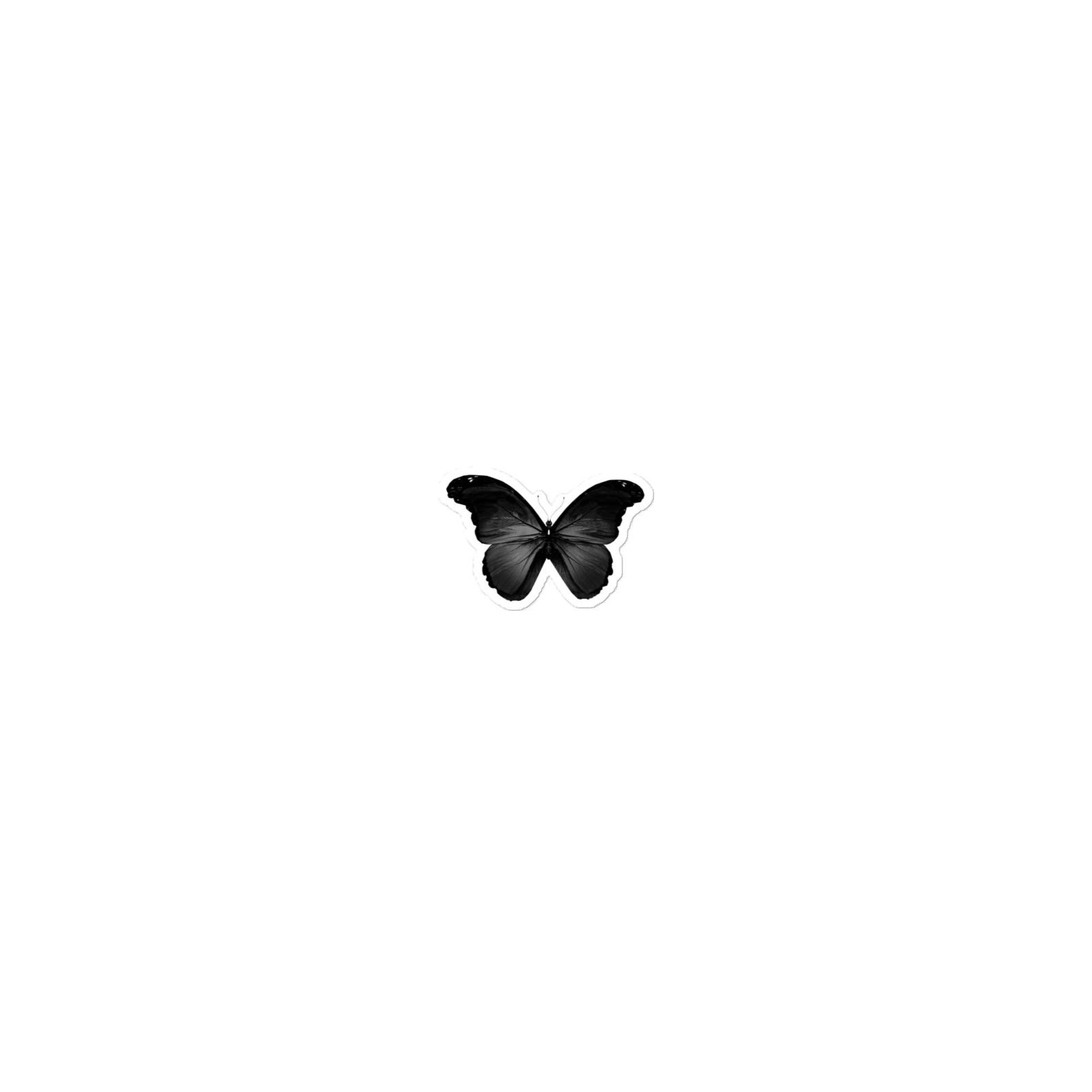 Black Butterfly Sticker - Etsy