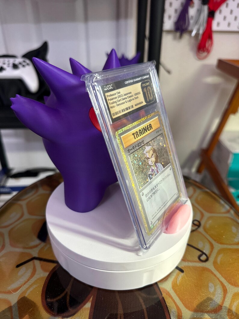 Gengar Pokemon Card Stand, Cute Gengar Display Holder, Collectible Card ...