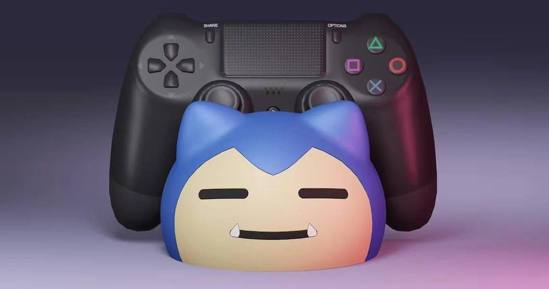 Snorlax Pokemon Controller Holder & Stand for Xbox and PS | Cute Gaming ...