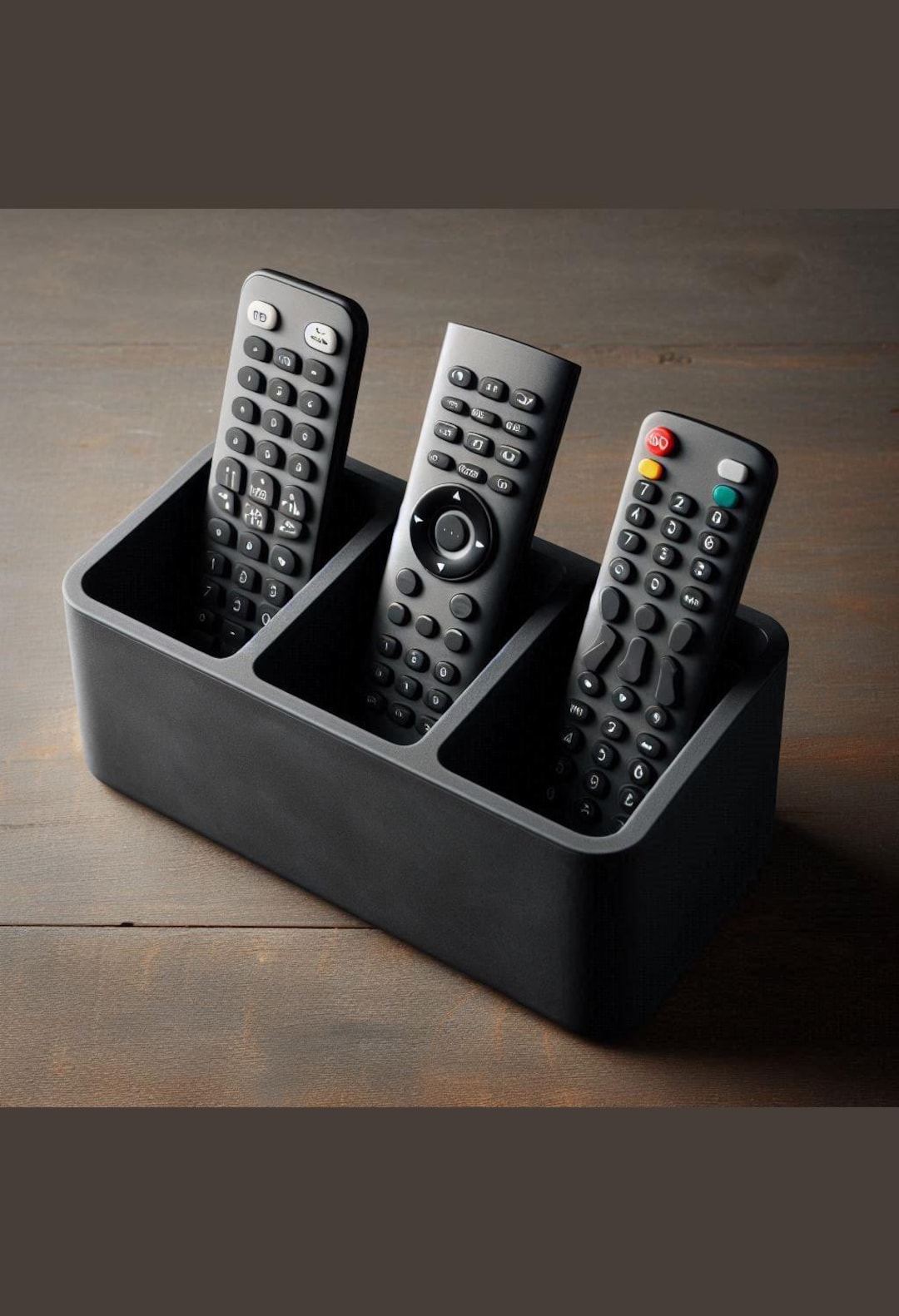 Minimalist Remote Control Holder | Caddy for Organizing TV Remotes and ...