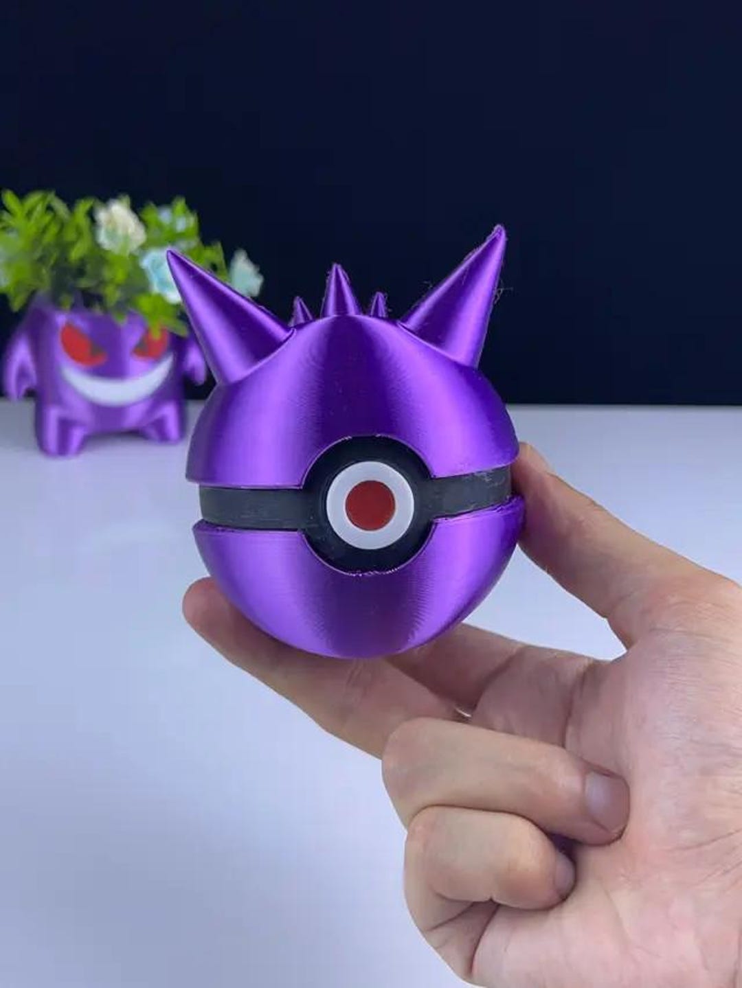 3D Printed Pokemon Gengar Pokeball | Unique Collectible & Gift for ...