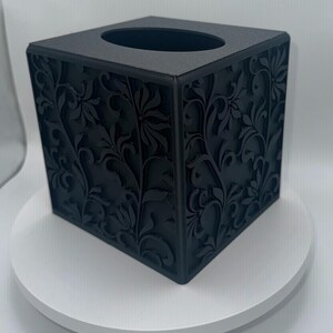 3D Printed Tissue Box Cover: Modern Floral Home Decor - Etsy
