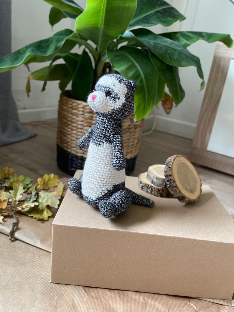 Crochet PDF Pattern Ferret Hugo Toy by Nelly Handmade - Etsy