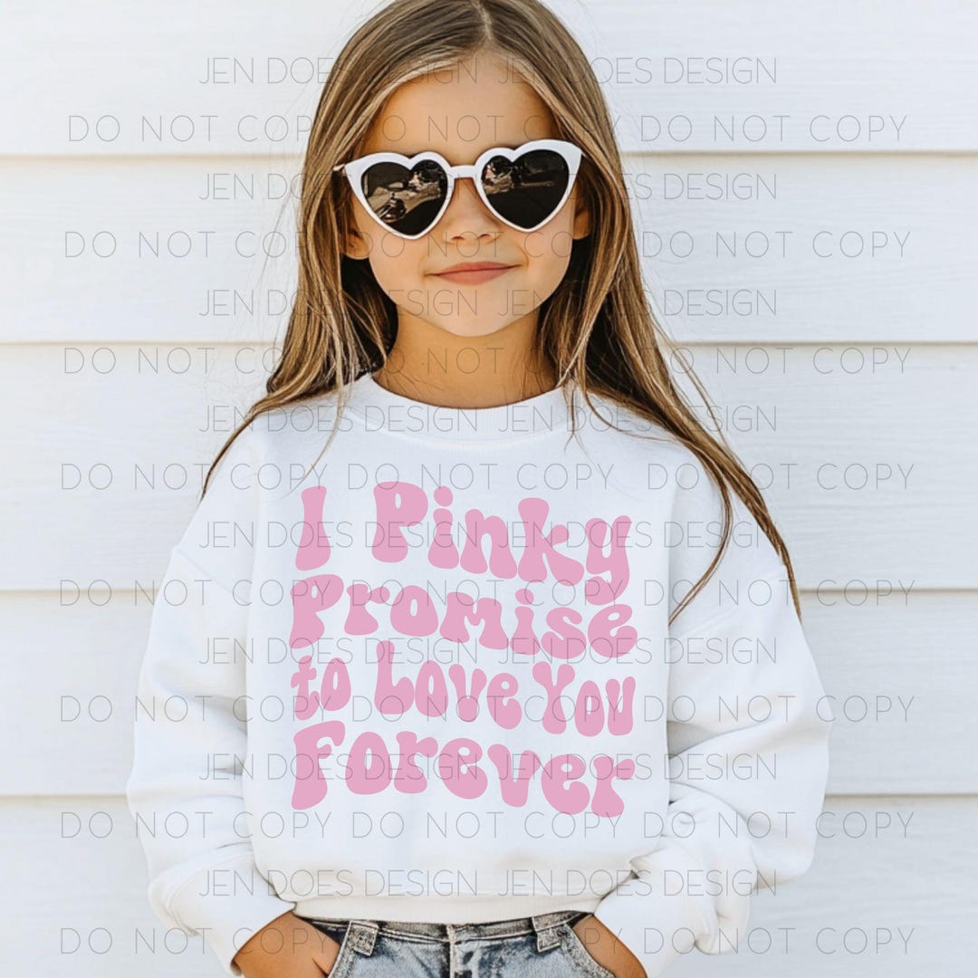 I Pinky Promise to Love You Forever Valentine's Design PNG SVG Red ...