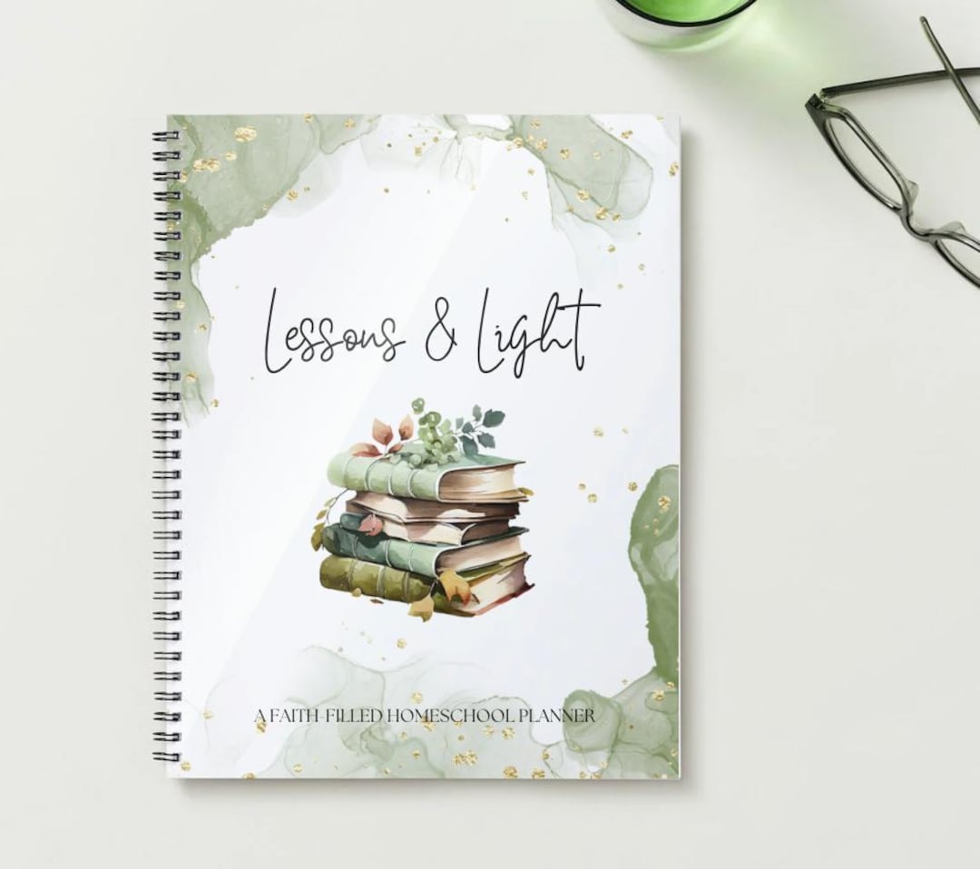 Lessons & Light: Undated Homeschool Teacher Planner - FULL COLOUR ...