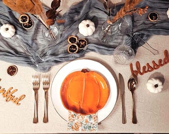 Fall Dinner Party Kit - Dusty Blue Full Kit - Etsy