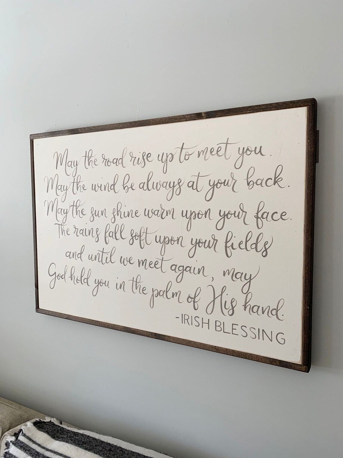 May the road rise up to meet you wood sign Irish Blessing | Etsy