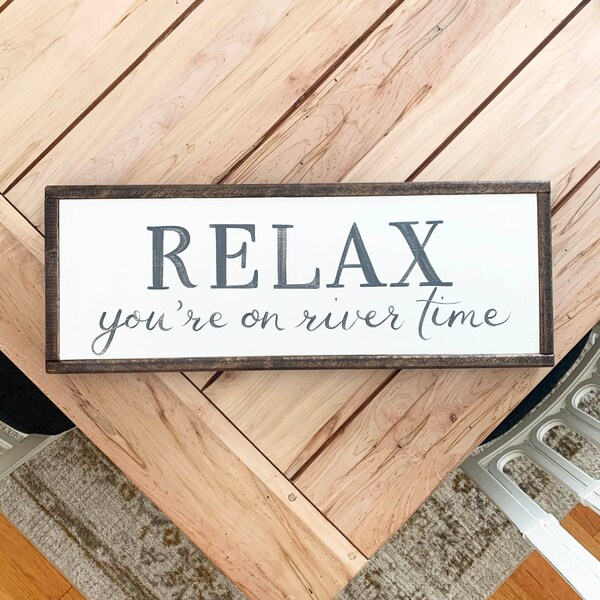 River Sign - Etsy