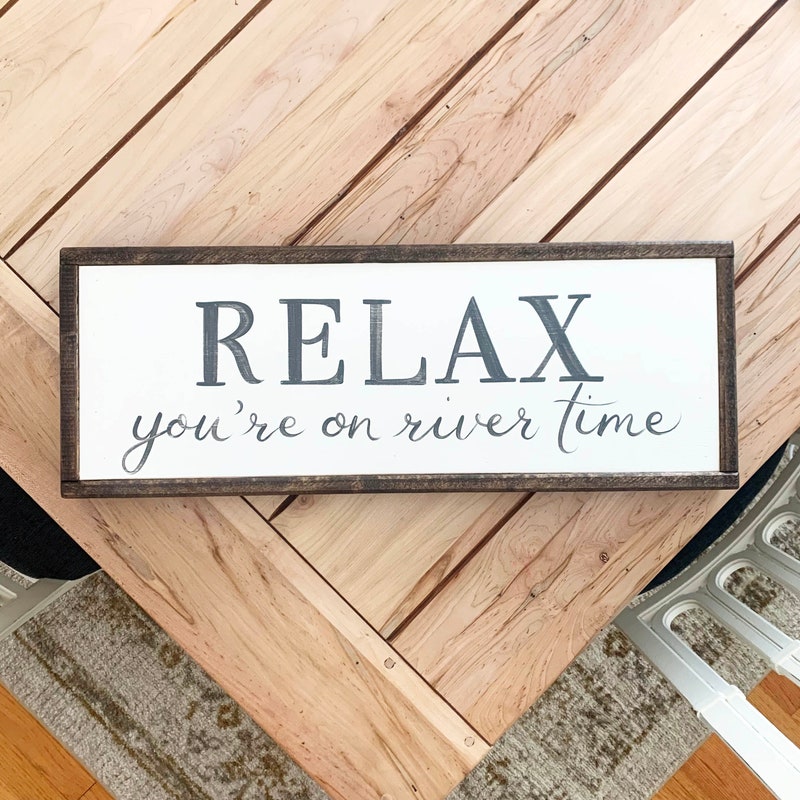 River Sign - Etsy