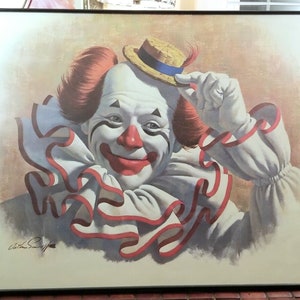 Vintage Arthur Sarnoff Elmo the Clown Circus Clown Poster 28"x22" - Etsy