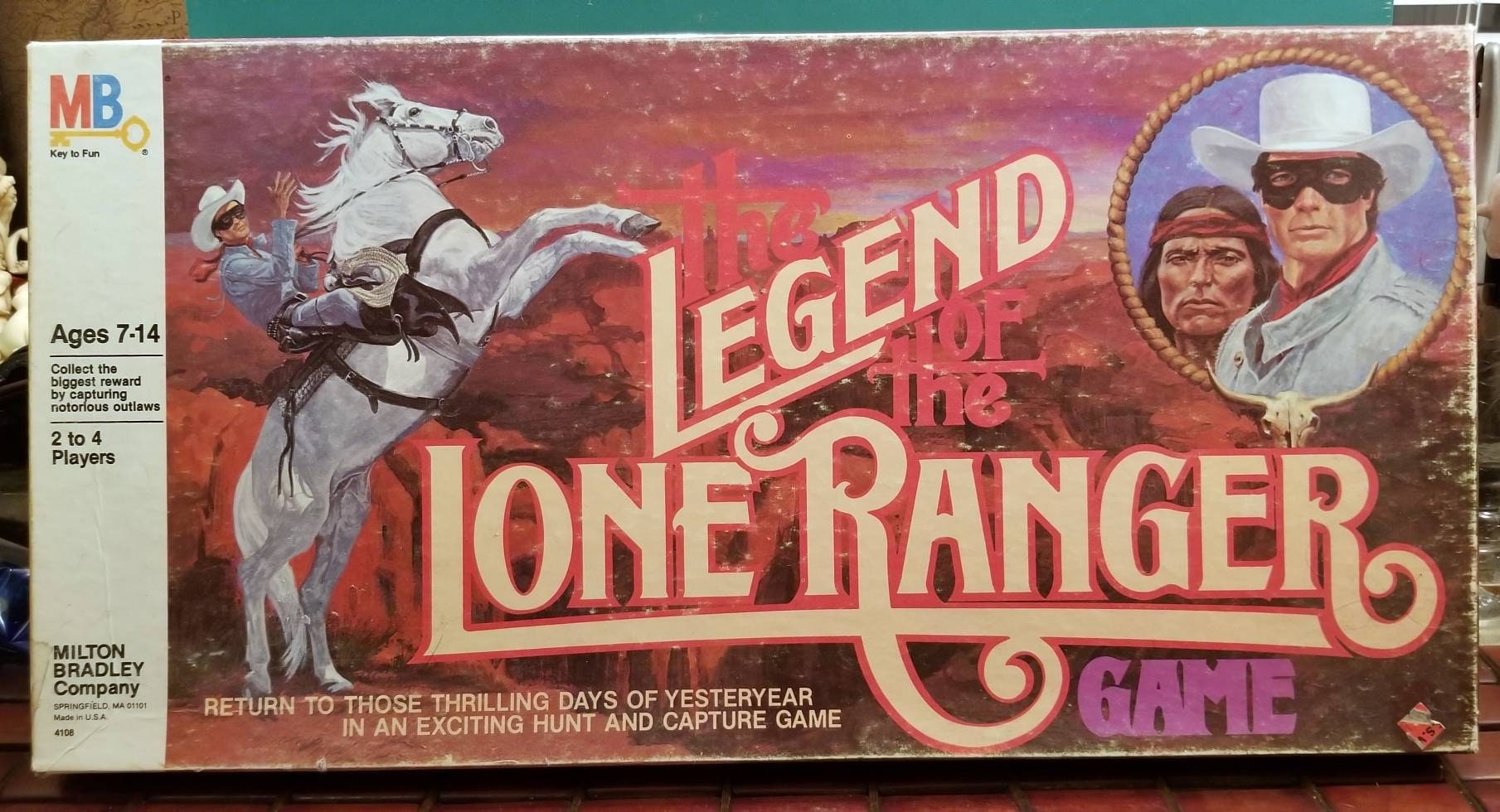 1980 the Legend of the Lone Ranger Board Game Milton Bradley Missing 1 ...