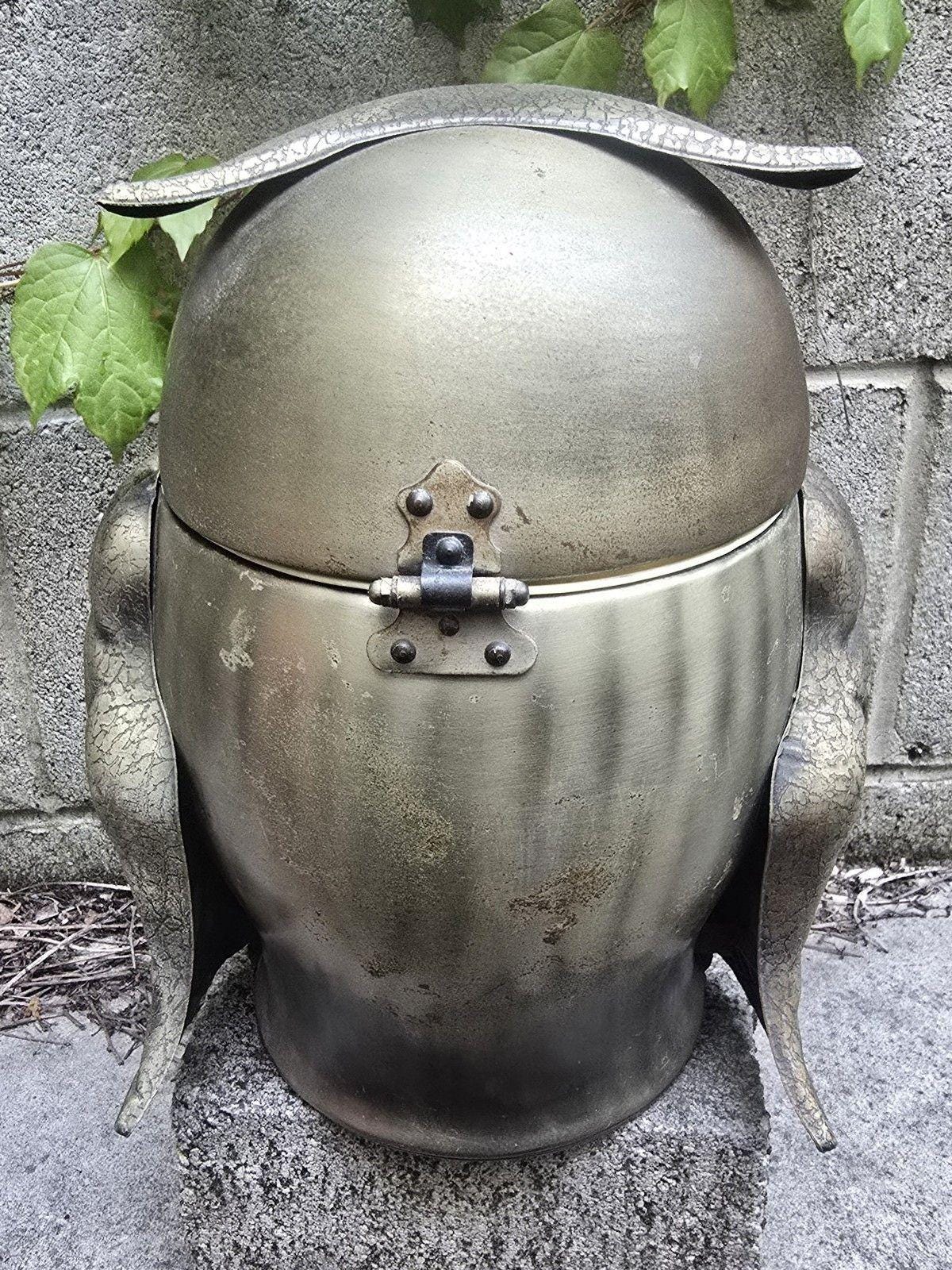 1960s Owl Ice Bucket Seymour Mann Pewtertone Olde Tankardware Japan Mid ...
