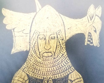 Knight Brass Rubbing - Etsy