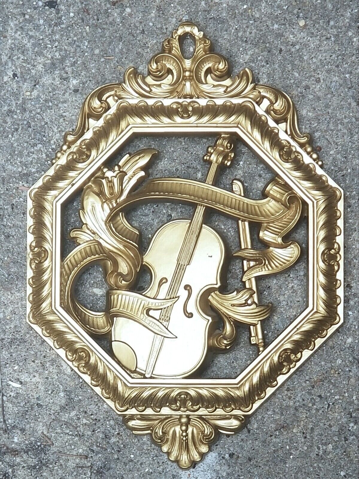 4 Vintage 1976 Mid Century Wall Art Plaques Musical - Etsy