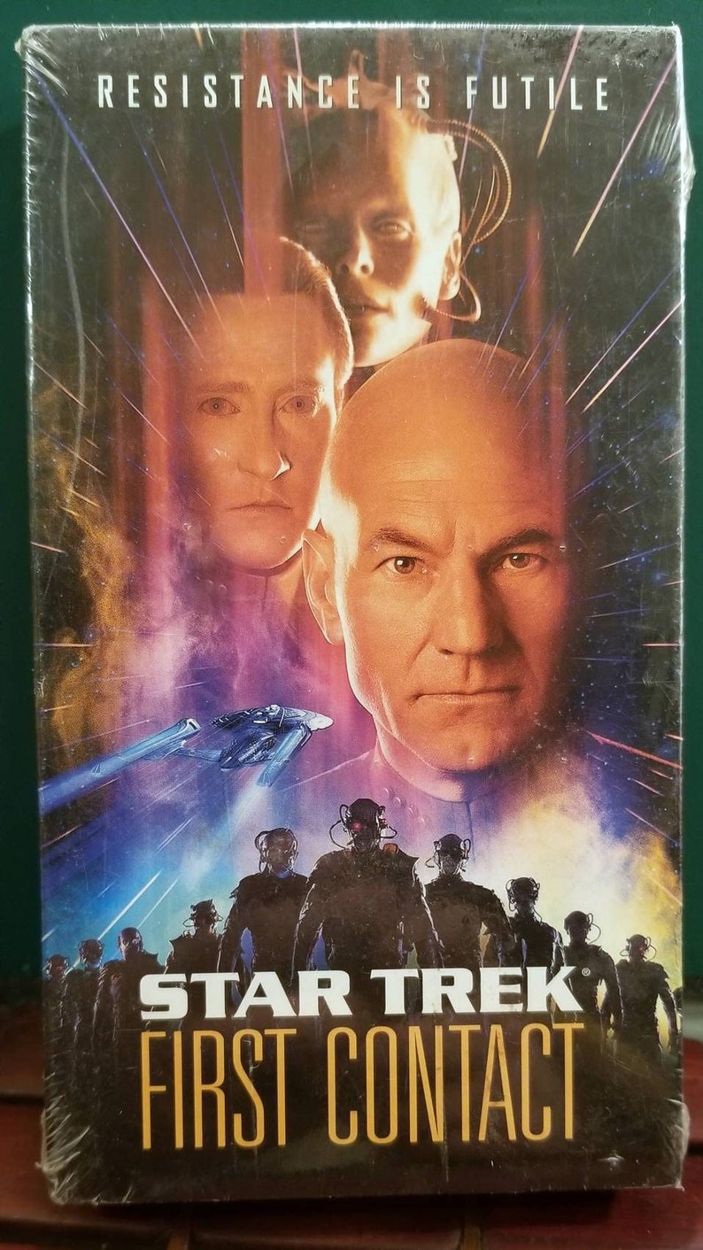 Star Trek: First Contact Sealed VHS Tape 1997 Patrick Stewart Jonathan Frakes Brent Spiner - Etsy