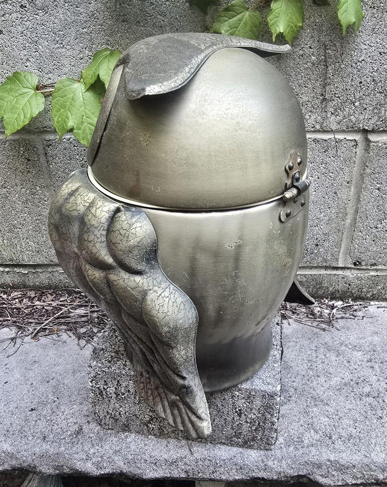 1960s Owl Ice Bucket Seymour Mann Pewtertone Olde Tankardware Japan Mid ...
