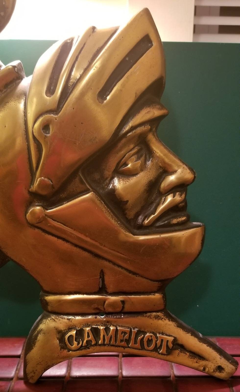 Vintage Camelot Knight in Helmet Wall Art Medieval Fantasy King Arthur ...