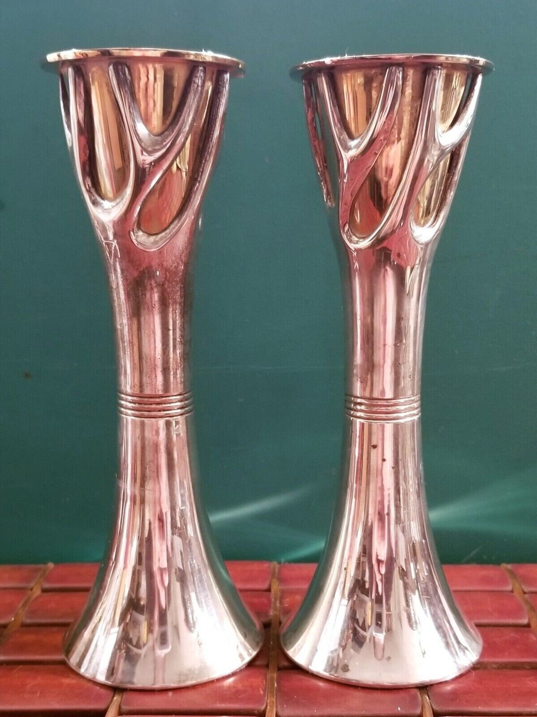 Tree of Life Shabbat Candlesticks Jacob Rosenthal Judaica Collection 7. ...