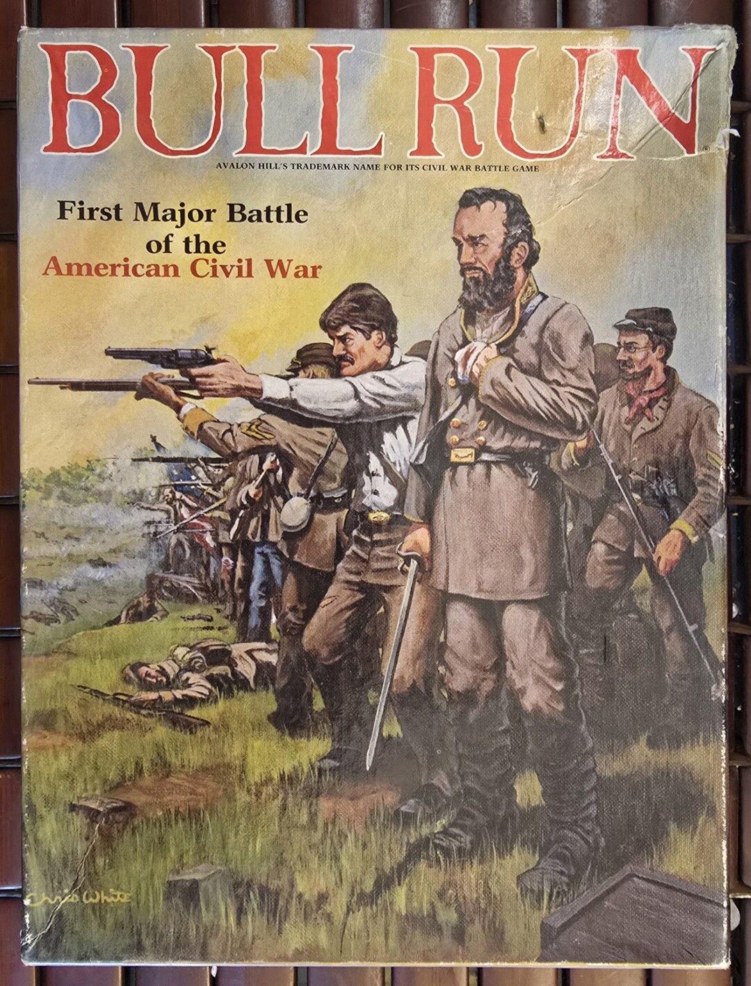 1983 Bull Run Civil War Tactical Board Game Avalon Hill Complete ...